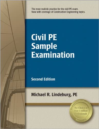Civil PE sample examination كتاب بواسطه مايكل ليندبرج | YSK Books