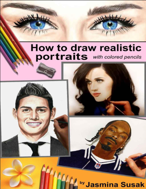 How to Draw Realistic Portraits with colored pencils PDF by ياسمينا ...