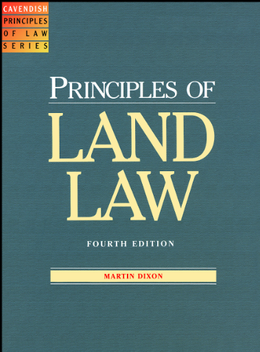 Principles of Land Law PDF by مارتن جون ديكسون | YSK Books