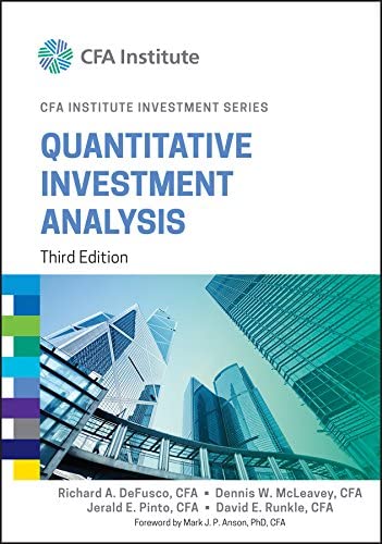 Quantitative Investment Analysis كتاب بواسطه ريتشارد ديفوسكو | YSK Books